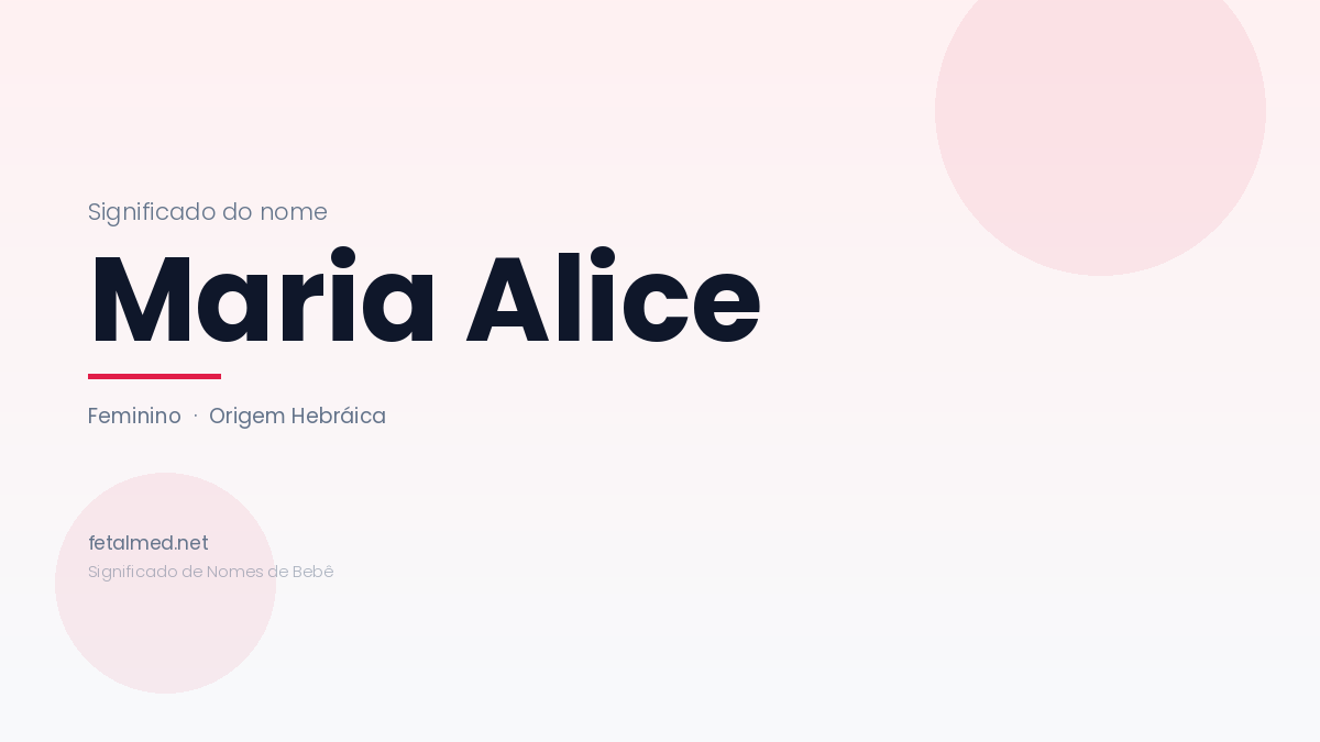 Maria Alice - Fetalmed